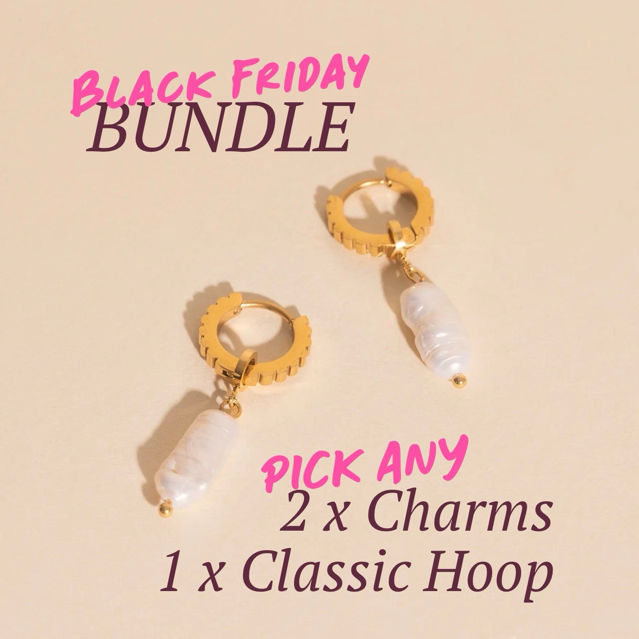 Classic Huggies + 2 Charms Bundle – Oh Clementine