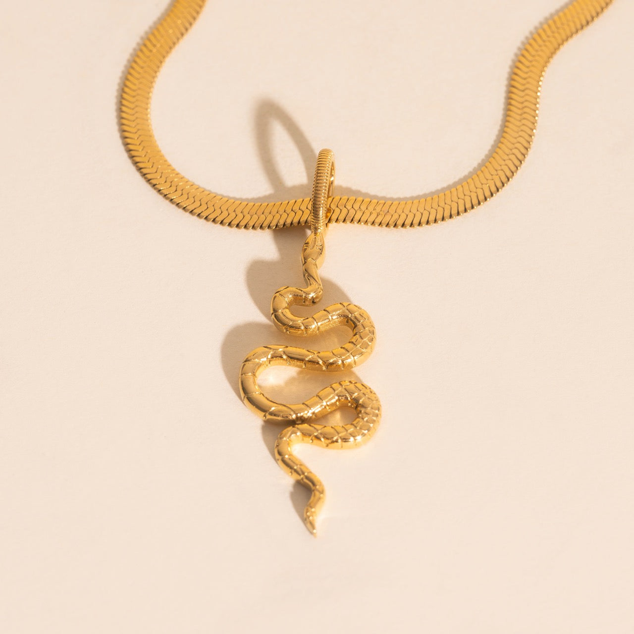 Snake Necklace Charm – Oh Clementine