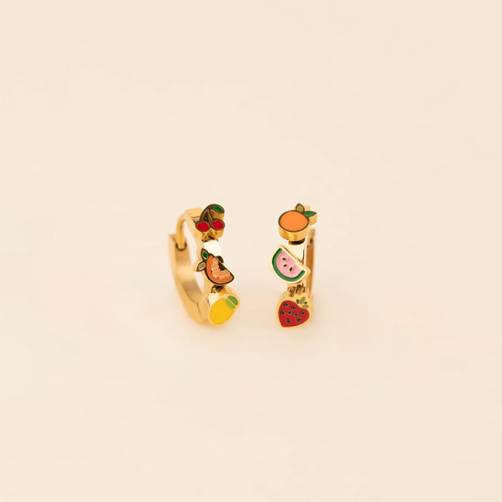 Fruit Loop 3D Huggie Hoop Earrings – Oh Clementine
