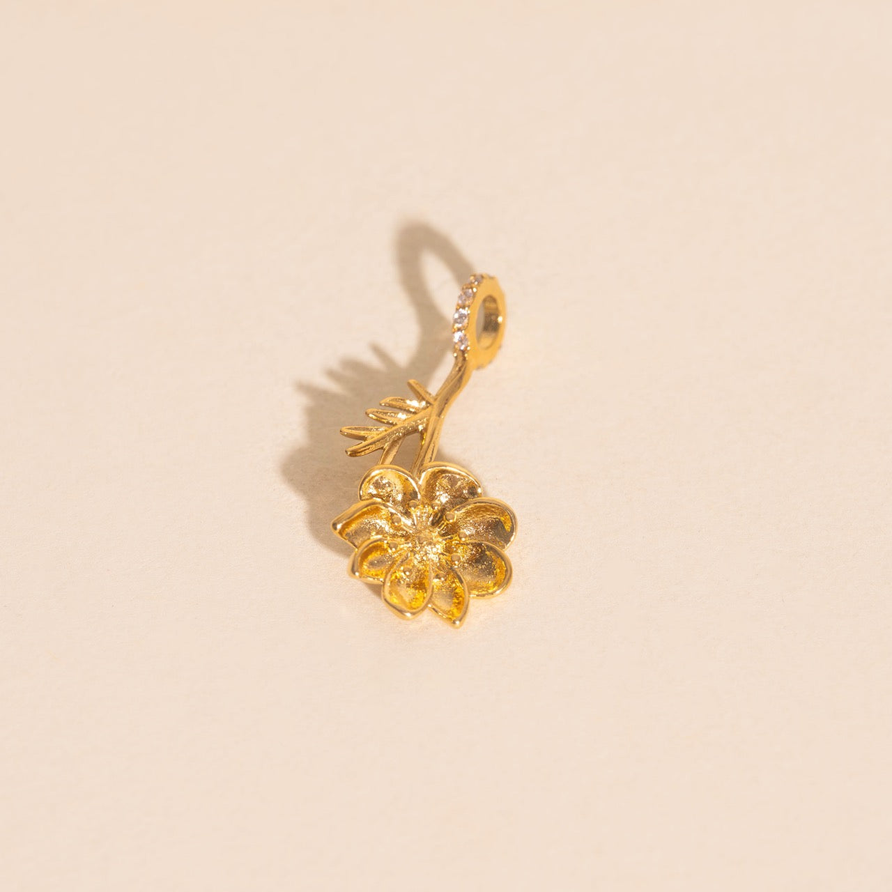 October Cosmos Birth Flower Necklace Charm – Oh Clementine