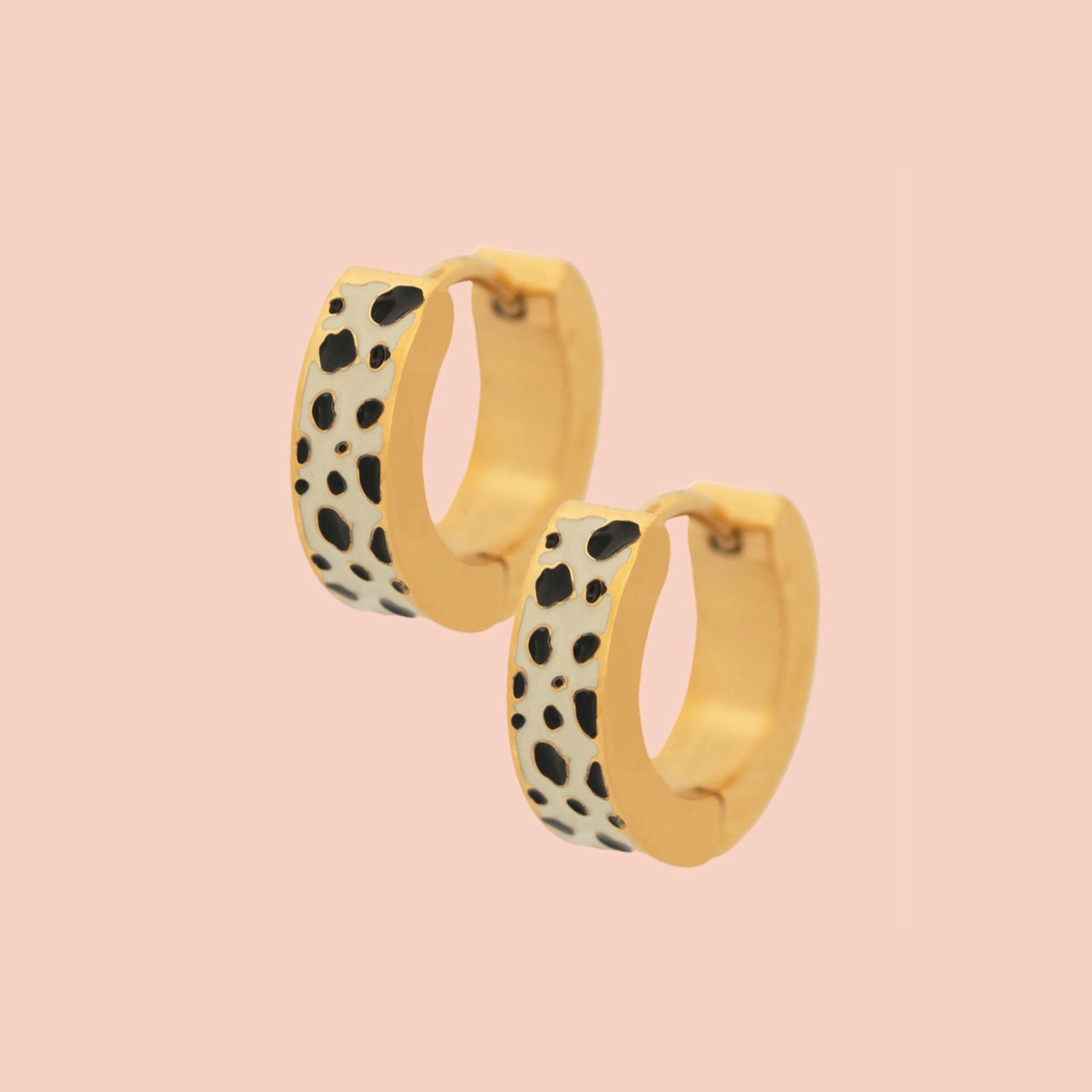 Leopard Chunky Huggie Hoop Earrings – Oh Clementine